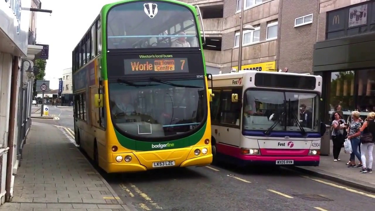 badgerline bus back in weston-s-mare. 14/08/2018 - YouTube
