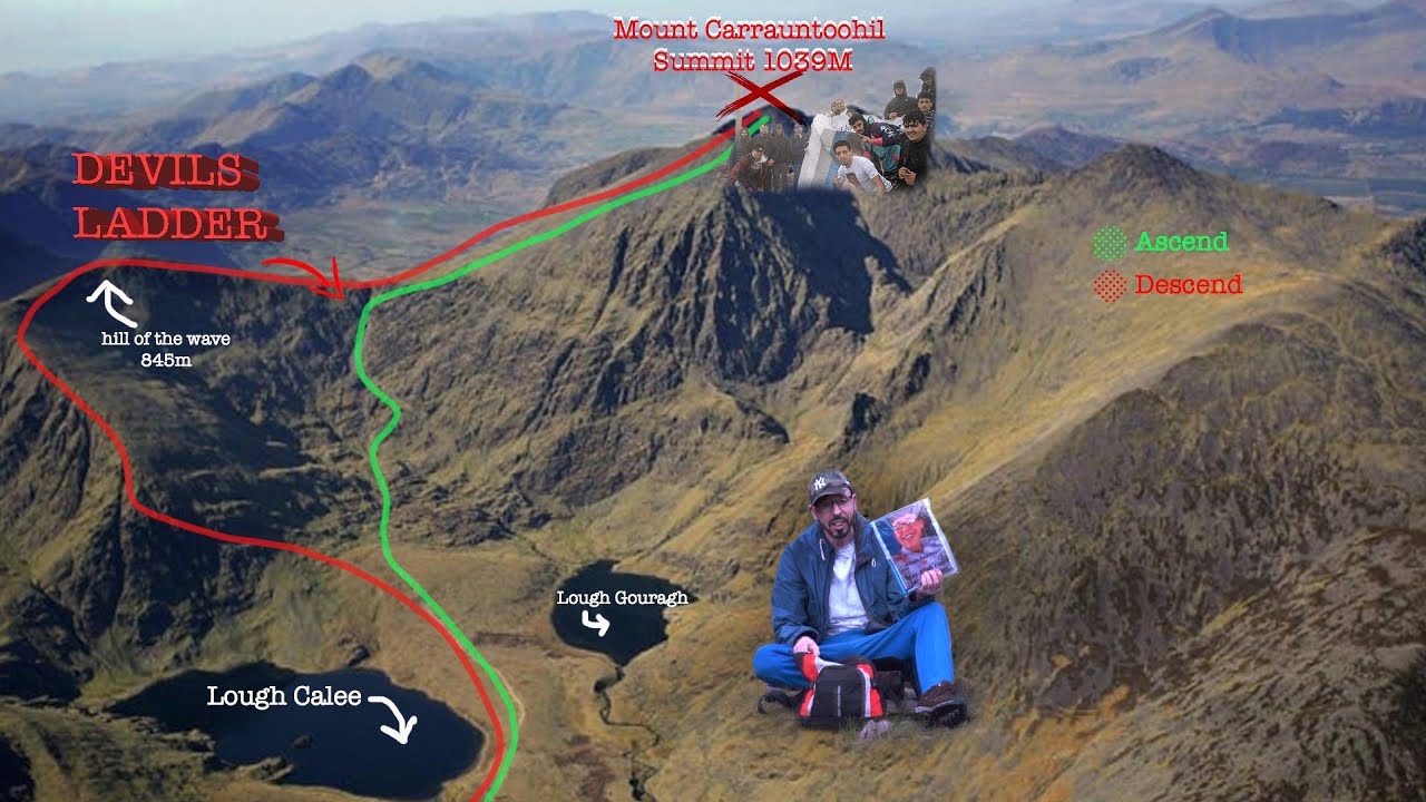 Mount Carrauntoohil via Devils Ladder. Irelands highest mountain - YouTube