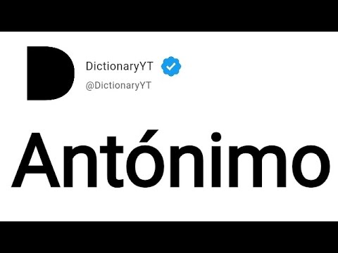 Antónimo Meaning in English - YouTube