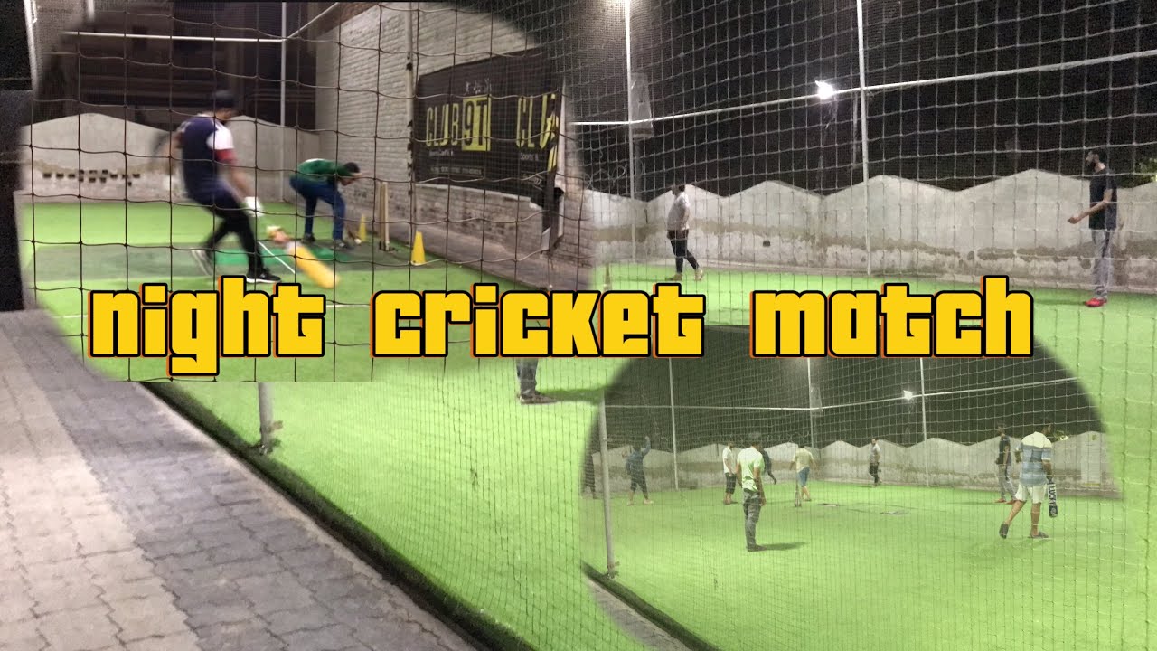 NIGHT CRICKET MATCH WITH FRIENDS || FUN MATCH || @INDOORCRICKETCLUB ...