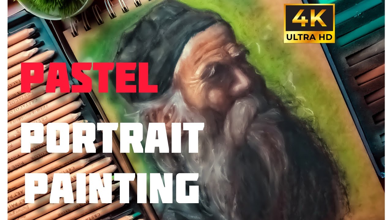 Painting a portrait with soft pastels - YouTube
