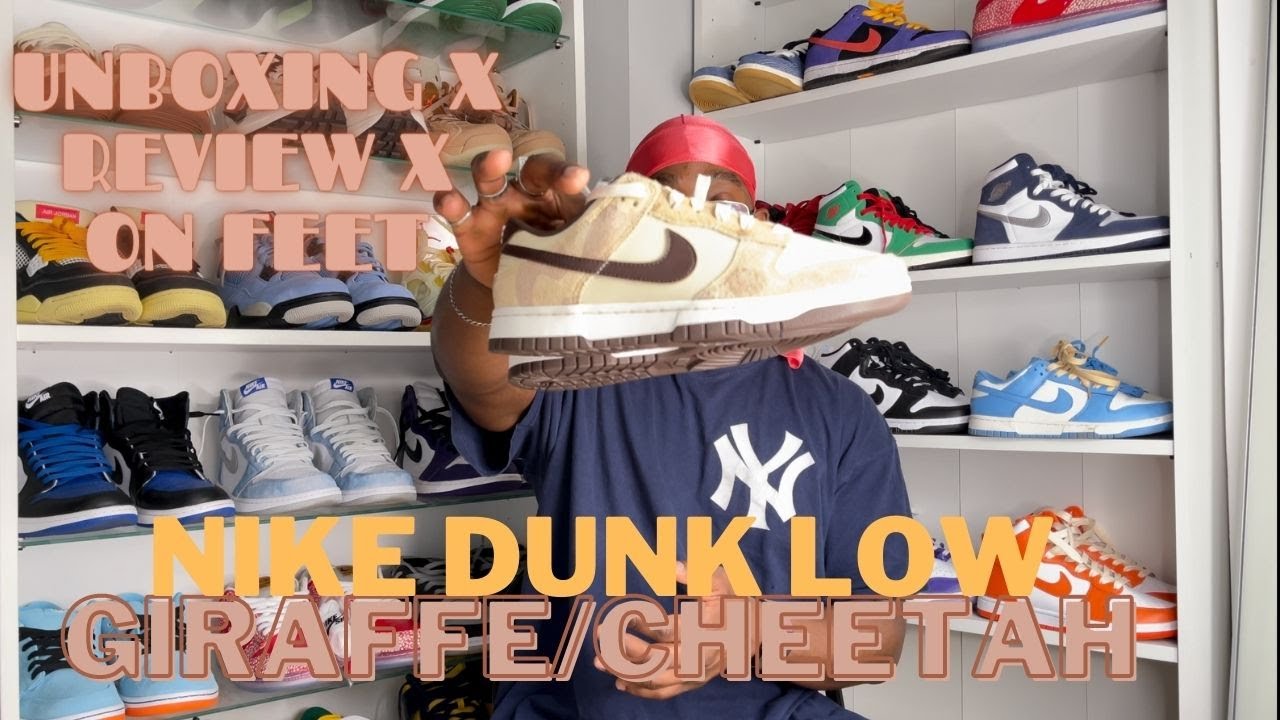 NIKE DUNK LOW RETRO PRM ANIMAL PACK GIRAFFE CHEETAH. IN STORE PICK UP ...