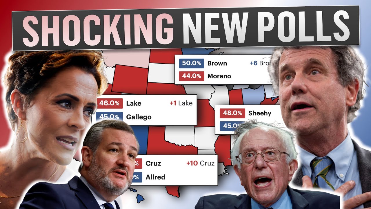2024 US Senate Map Based on the Latest Polls in Every Race - YouTube