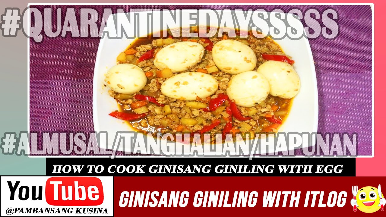 GINILING with EGG || (Pambansang Kusina) - YouTube
