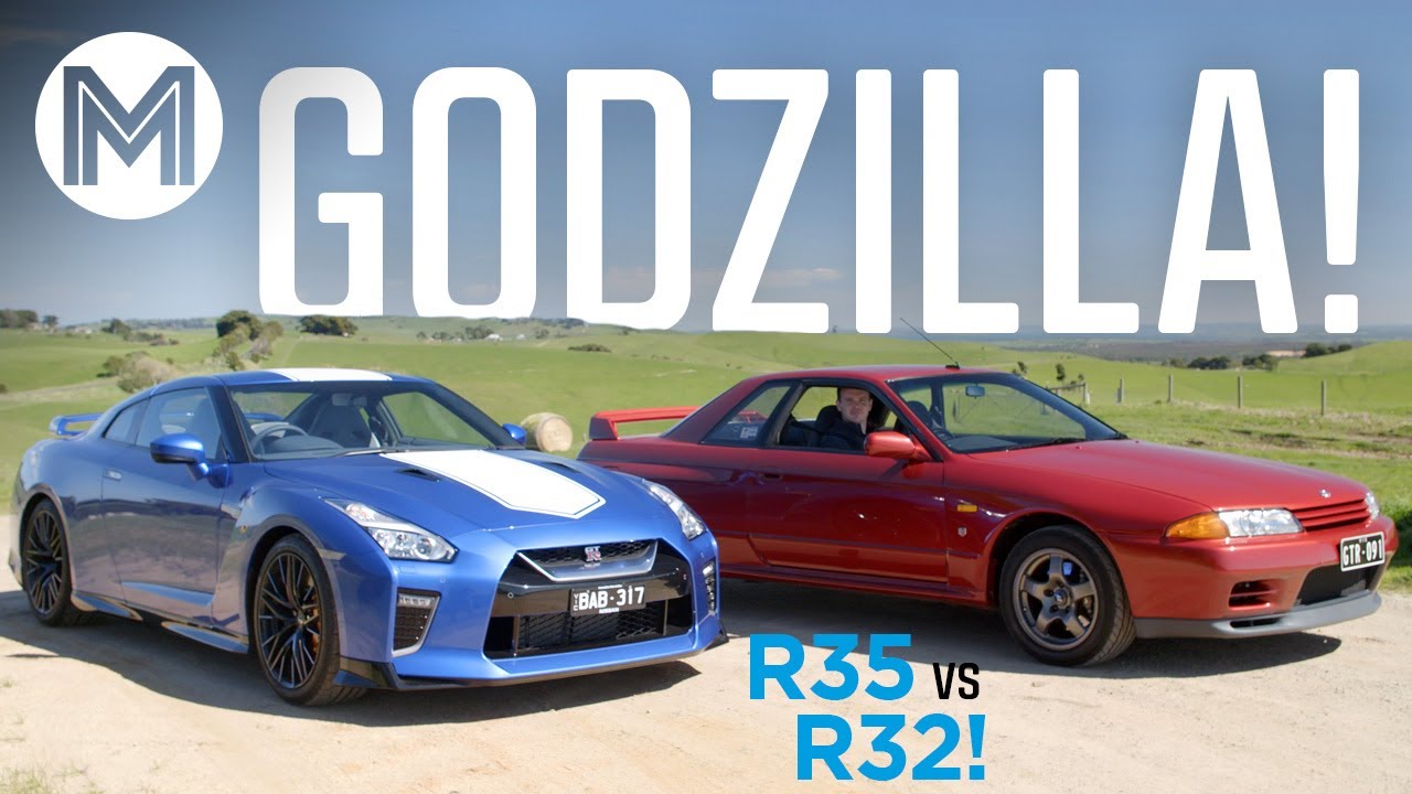 Nissan R32 GT-R vs Nissan R35 GT-R (Skyline showdown!) | MOTOR - YouTube
