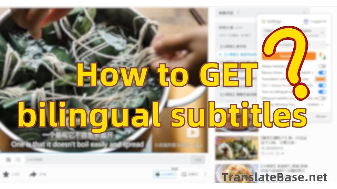 Watching a video in a foreign language | How to get bilingual subtitles ...