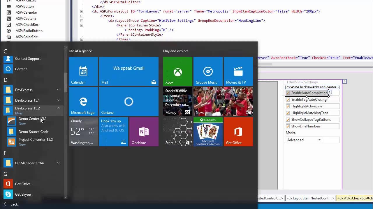 DevExpress ASP.NET HTML Editor: Code Editing Features for v15 2 - YouTube