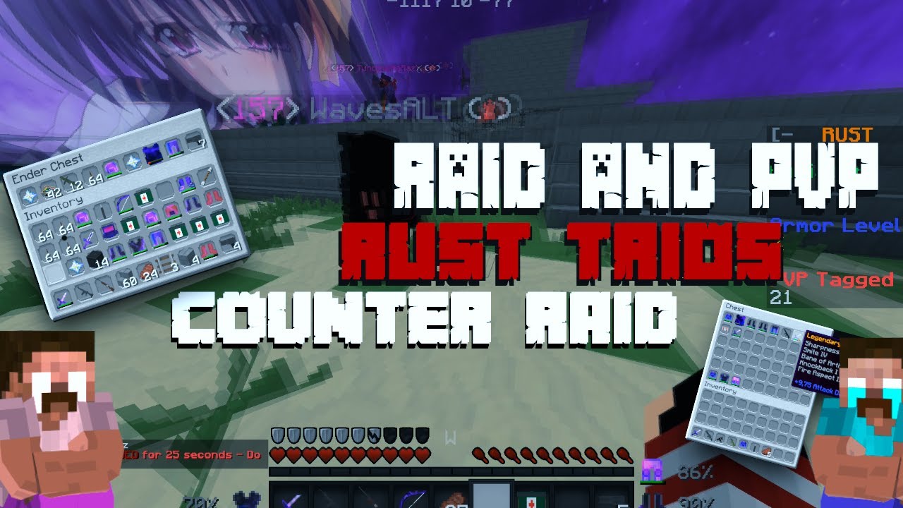 RUST TRIOS PVP+COUNTER RAID😲😲😲CRY CRY CRY... - YouTube