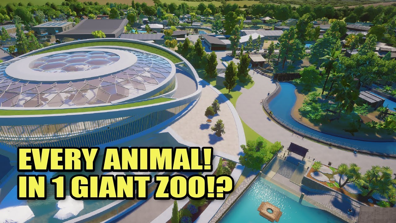 Insane MEGA ZOO!! Every Animal in 1 ZOO | Planet Zoo Cinematic Tour ...