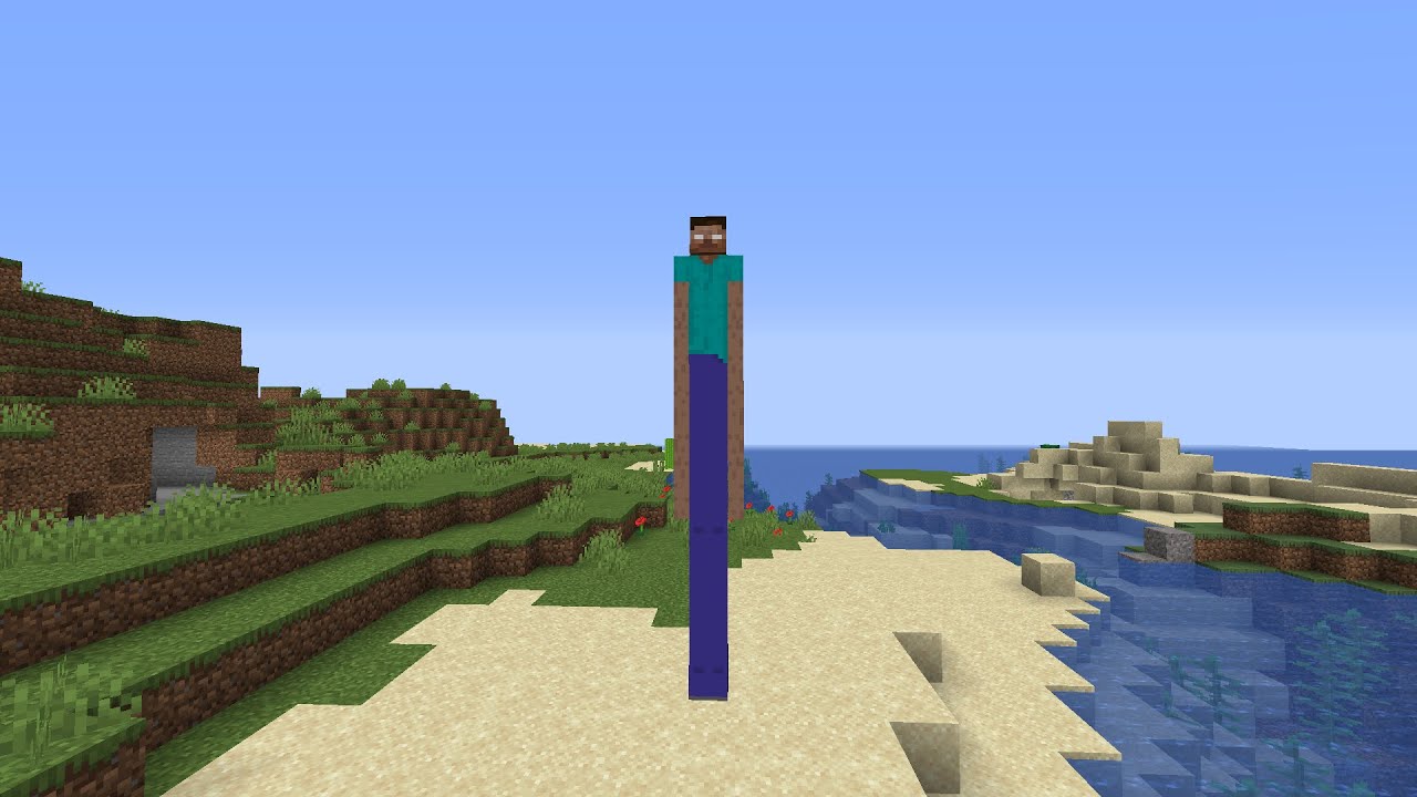 Cursed herobrine xD - YouTube