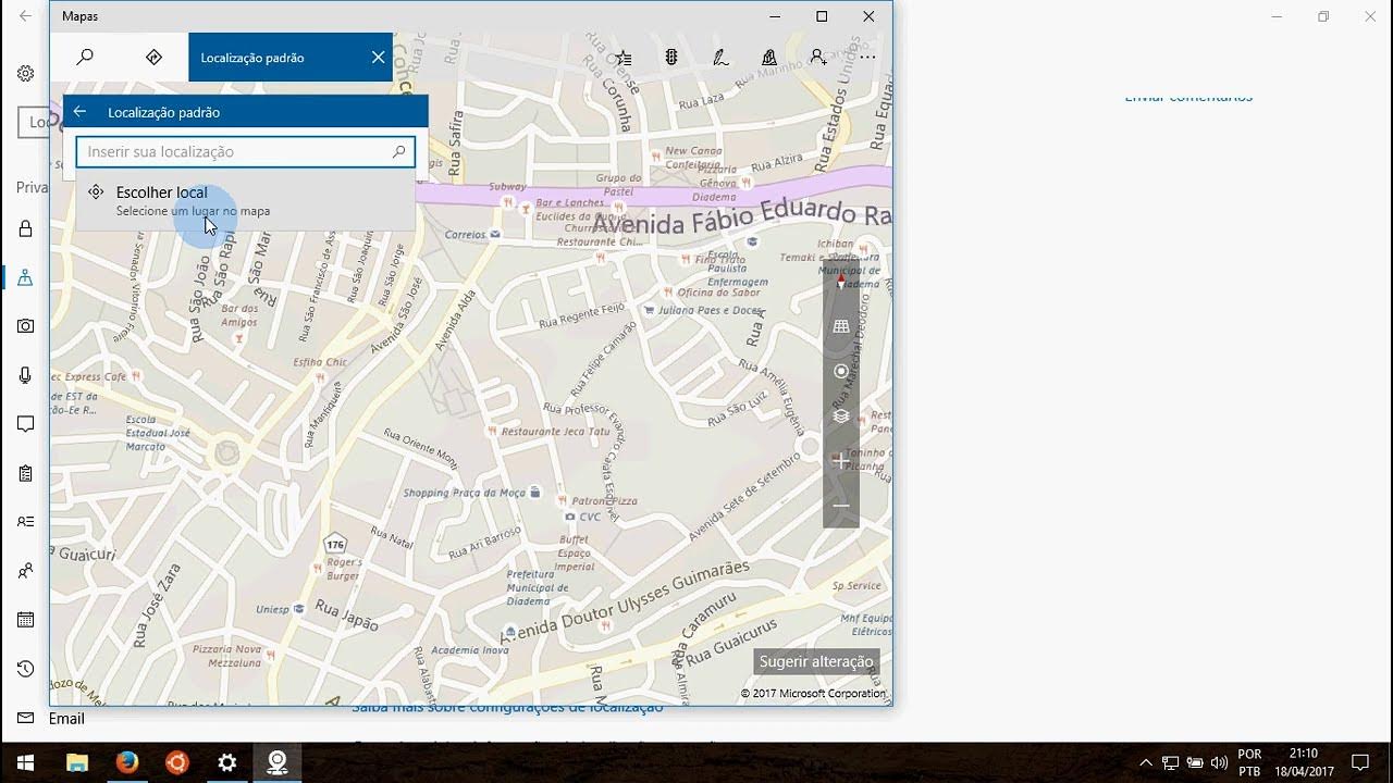 Como ativar a localização do Windows 10 - YouTube