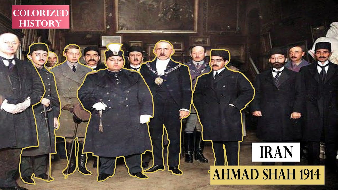 [ 4k, colorized, 60fps ] Iran, Tehran 1914, Part 2 ( Ahmad Shah Qajar ...