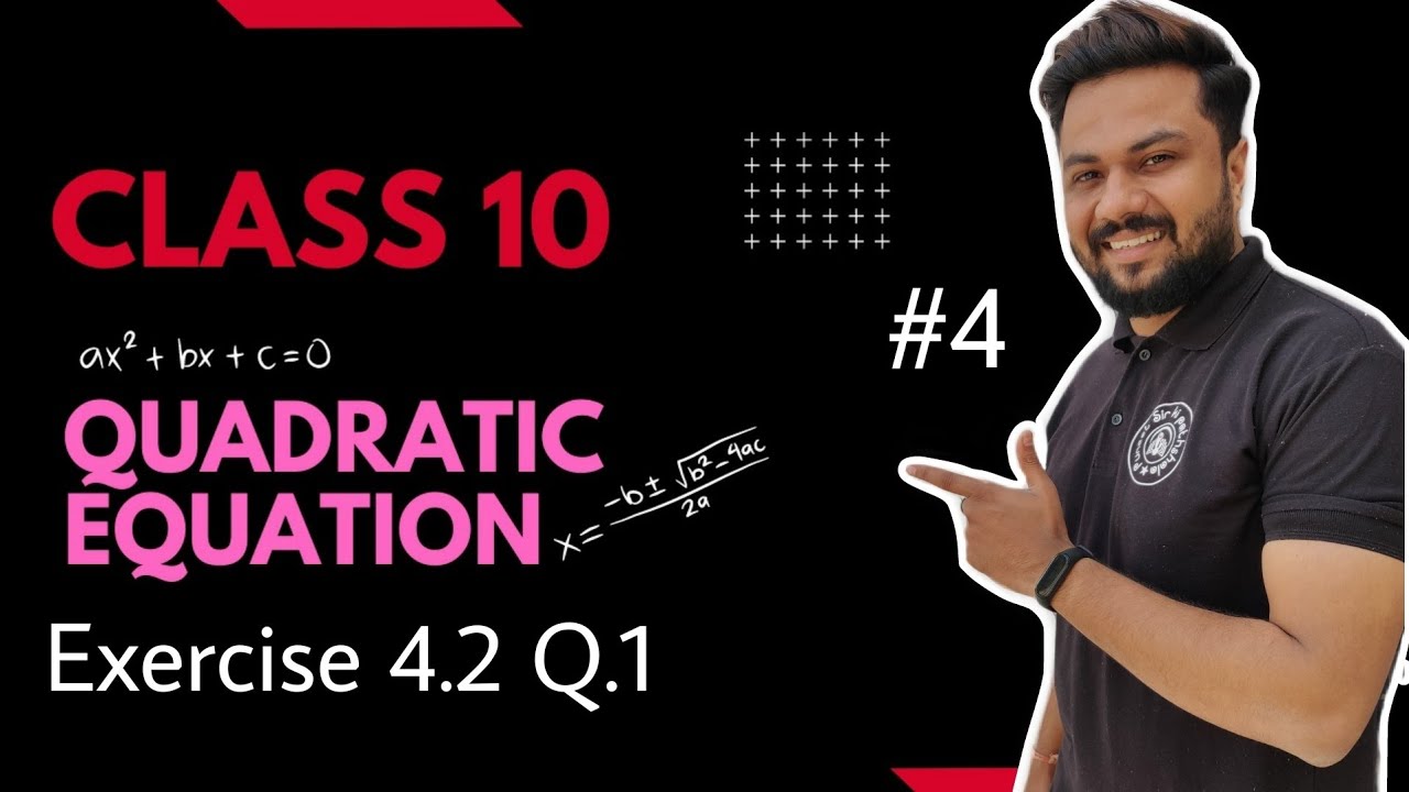 class 10 maths chapter 4 | quadratic equation | Exercise 4.2 Question 1 | factorisation method ...