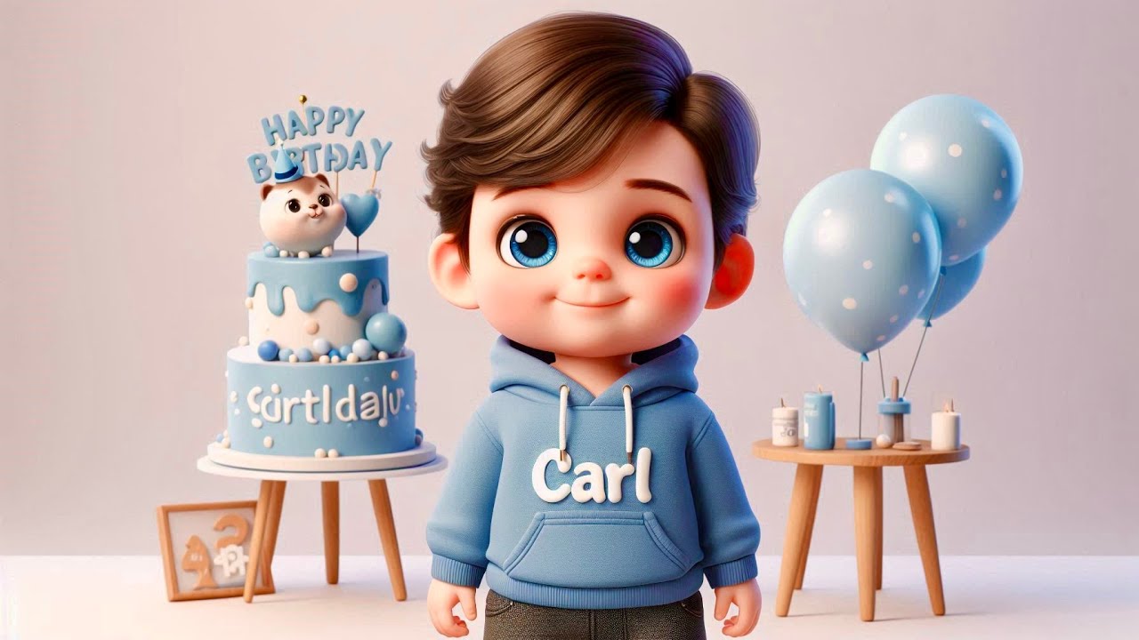 Happy Birthday Carl Nursery Rhymes. Funny happy birthday song for kids ...
