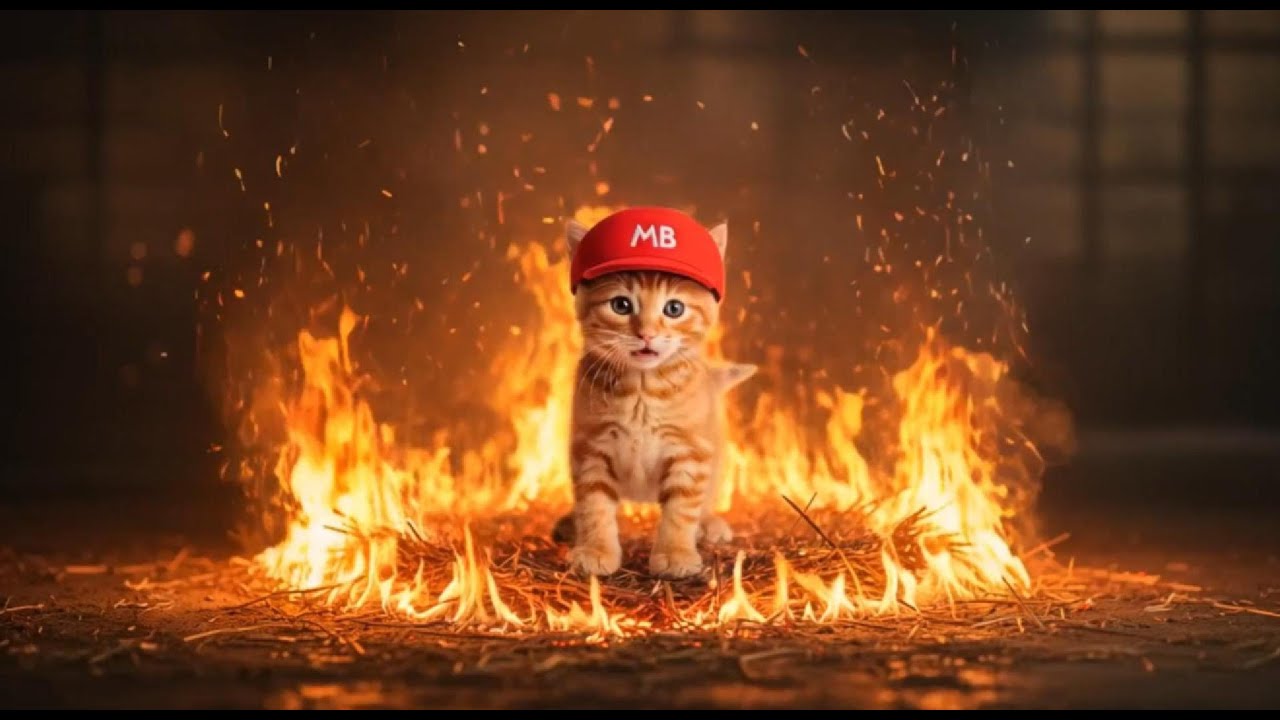Kitten is saved from a fire by Mama Cat 🔥🐾🔥 - YouTube