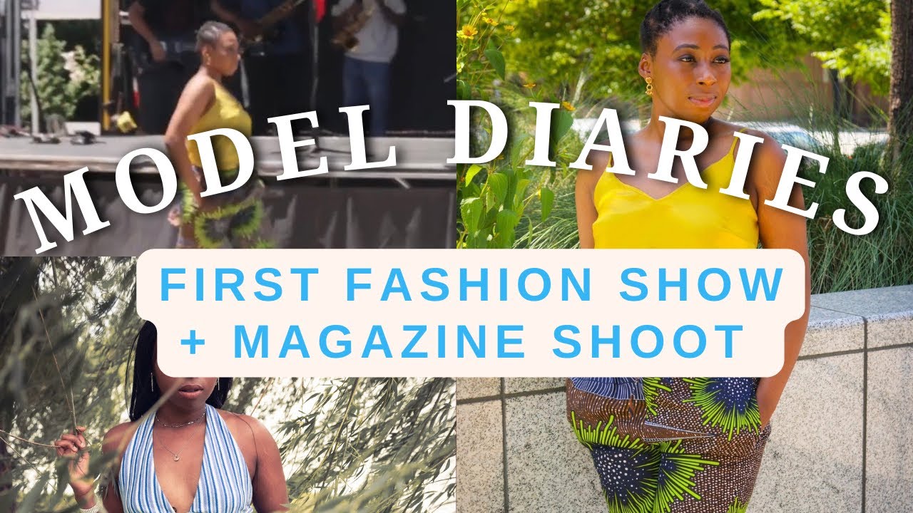 Magazine shoot + Walking in my 1st fashion runway show | Weekend Vlog ...