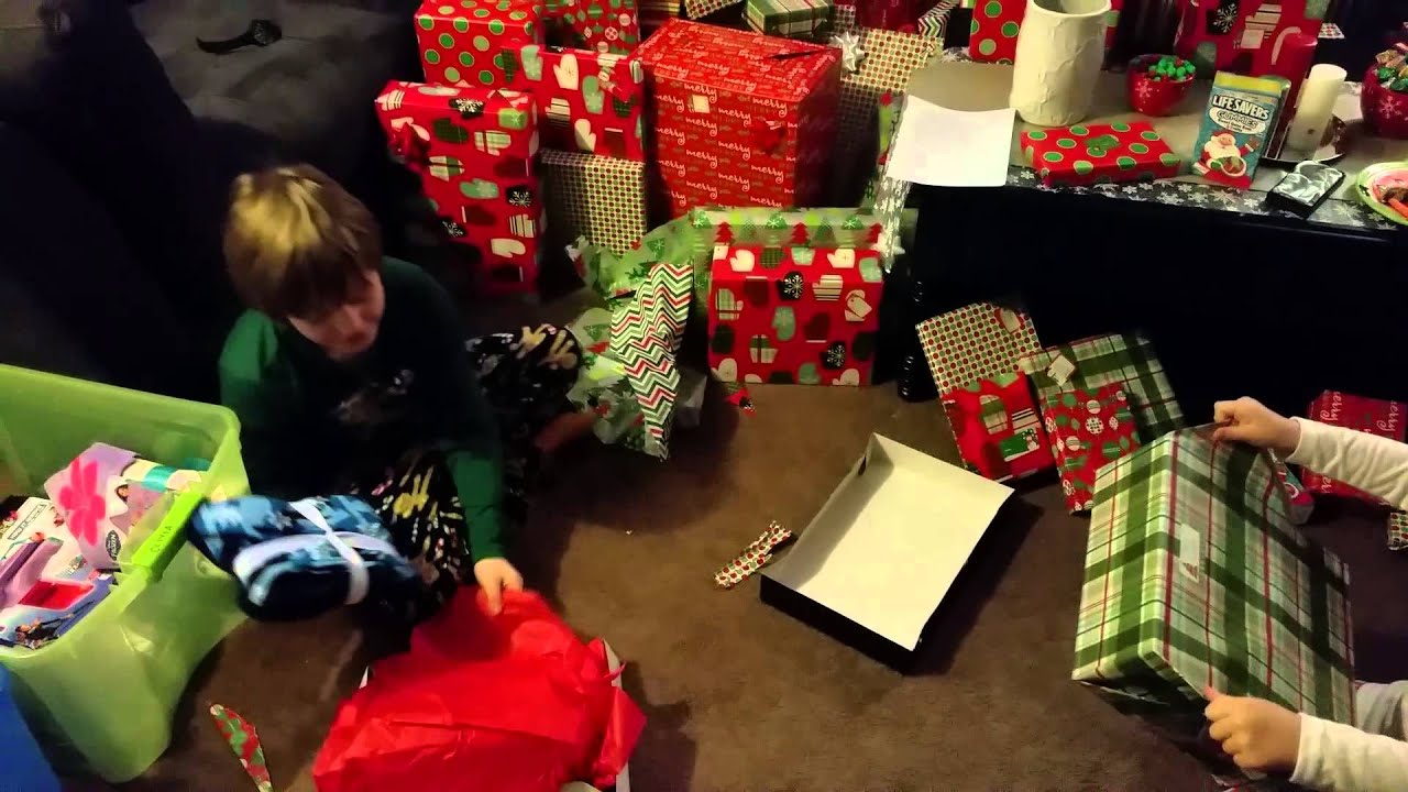 Smith Family Fun House - Christmas morning 2014 #1 - YouTube