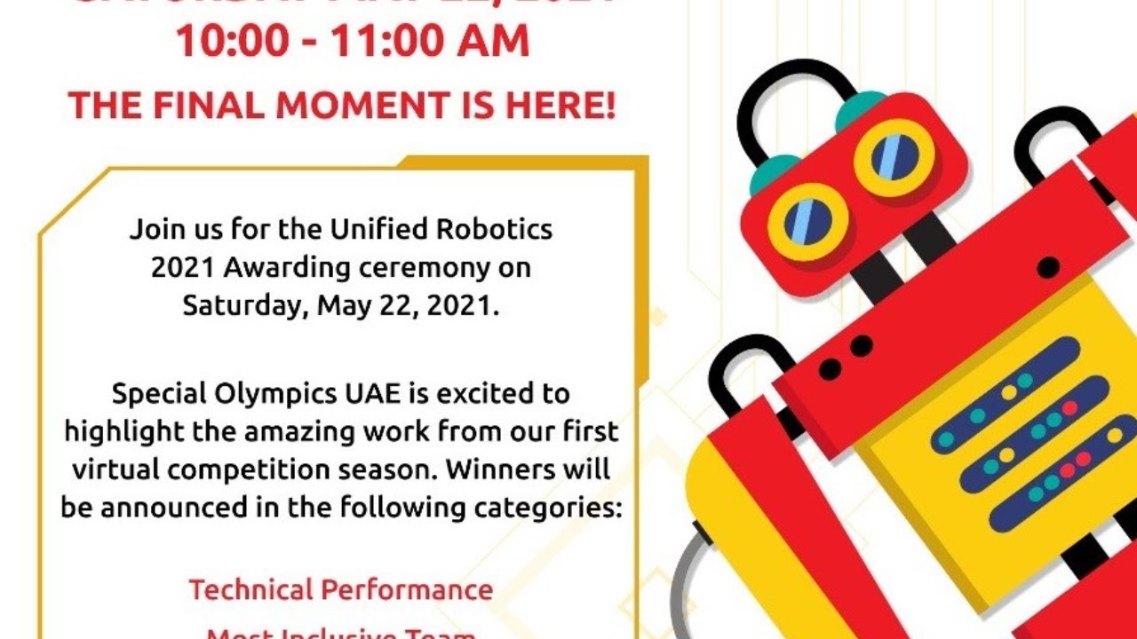 UNIFIED ROBOTICS 2021 AWARDS CEREMONY - YouTube