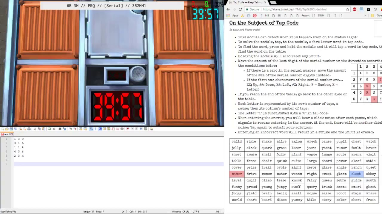 KTANE How to Tap Codes - YouTube