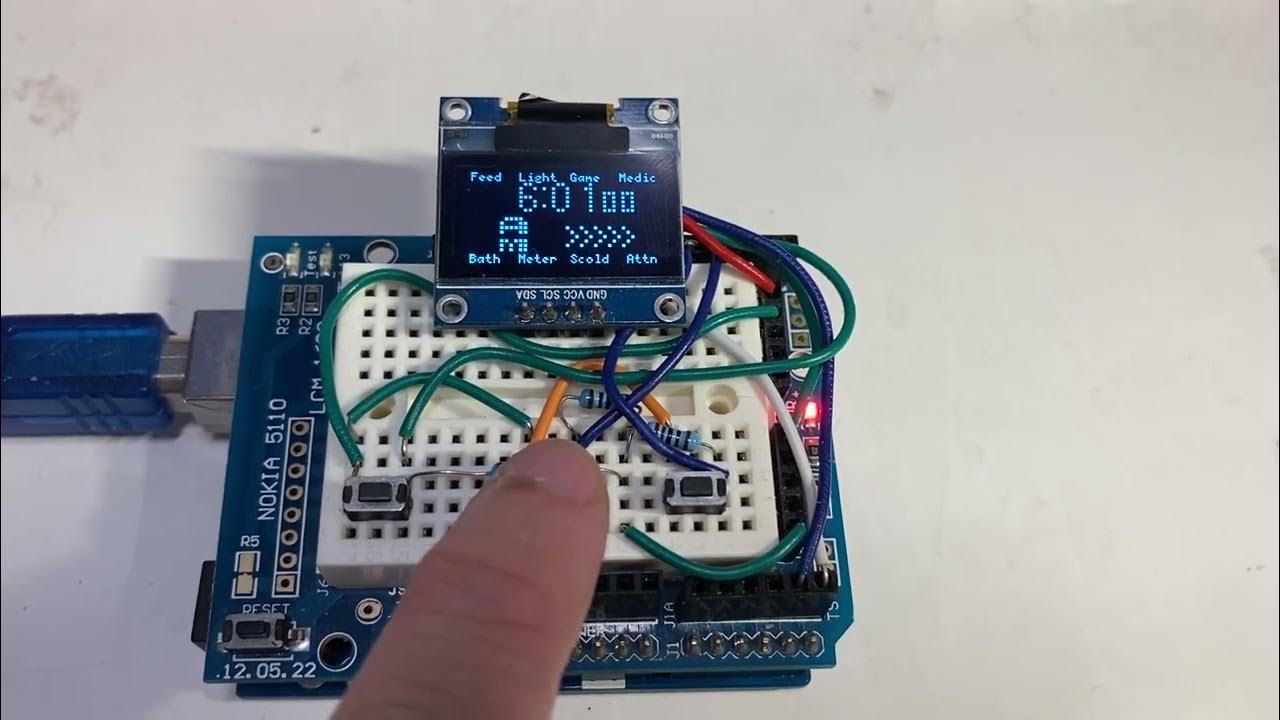 Real Tamagotchi emulator running in Arduino UNO - YouTube