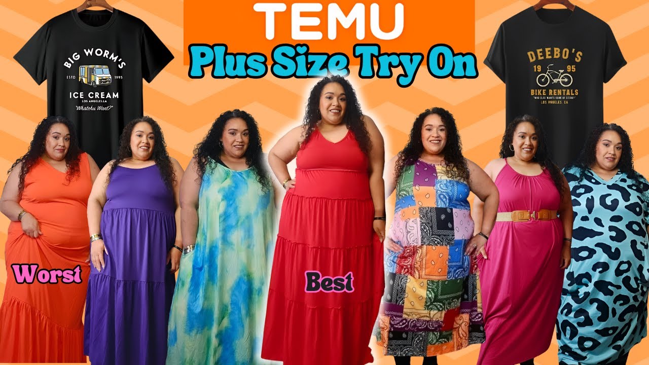 TEMU HAUL 2024|Temu Plus Size Haul|Plus Size Clothing Haul|Plus Size ...