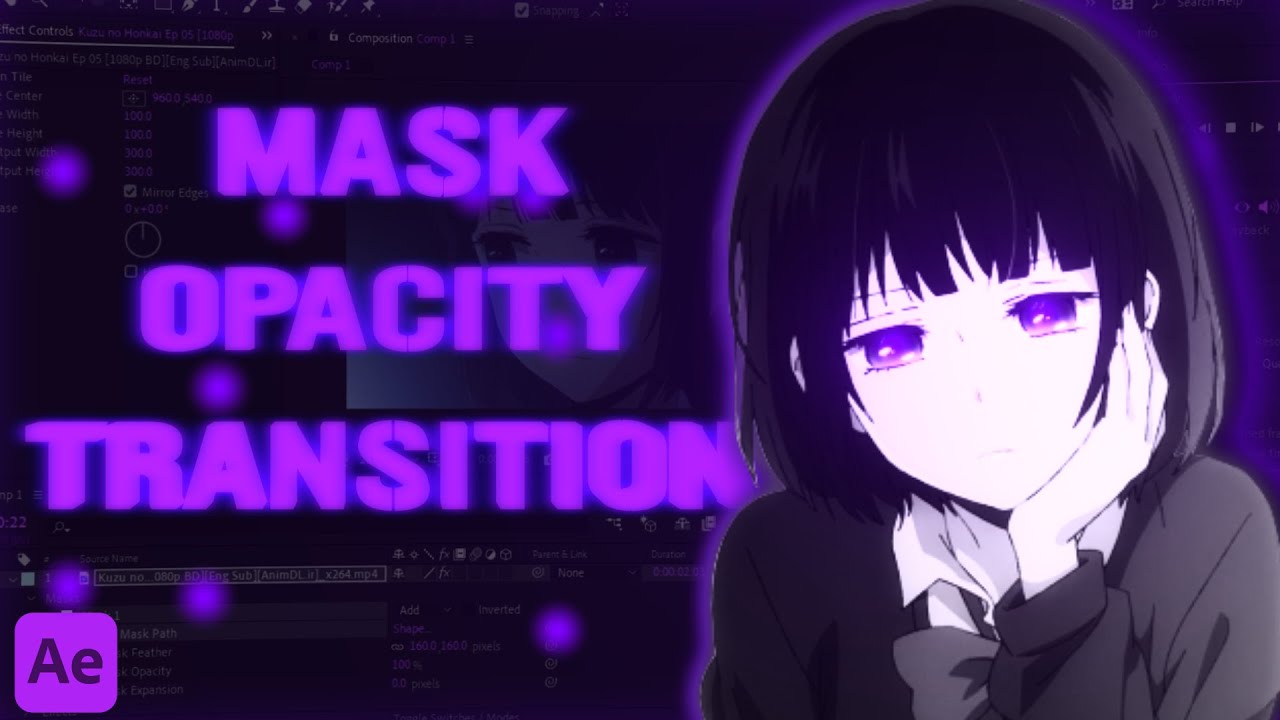 Mask Opacity Transition | After Effects AMV Tutorial - YouTube