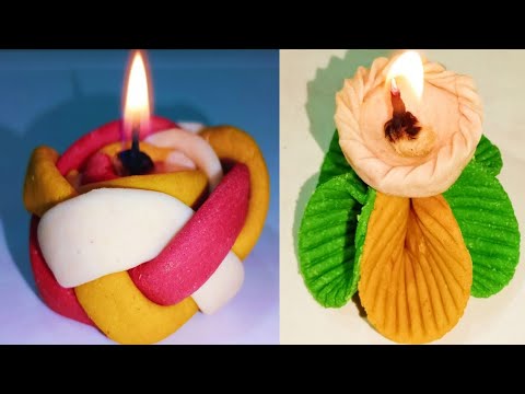 दिवाली स्पेशल 🪔आटे के सुन्दर दीये🪔।How to Make Latest Design Deepak.# ...