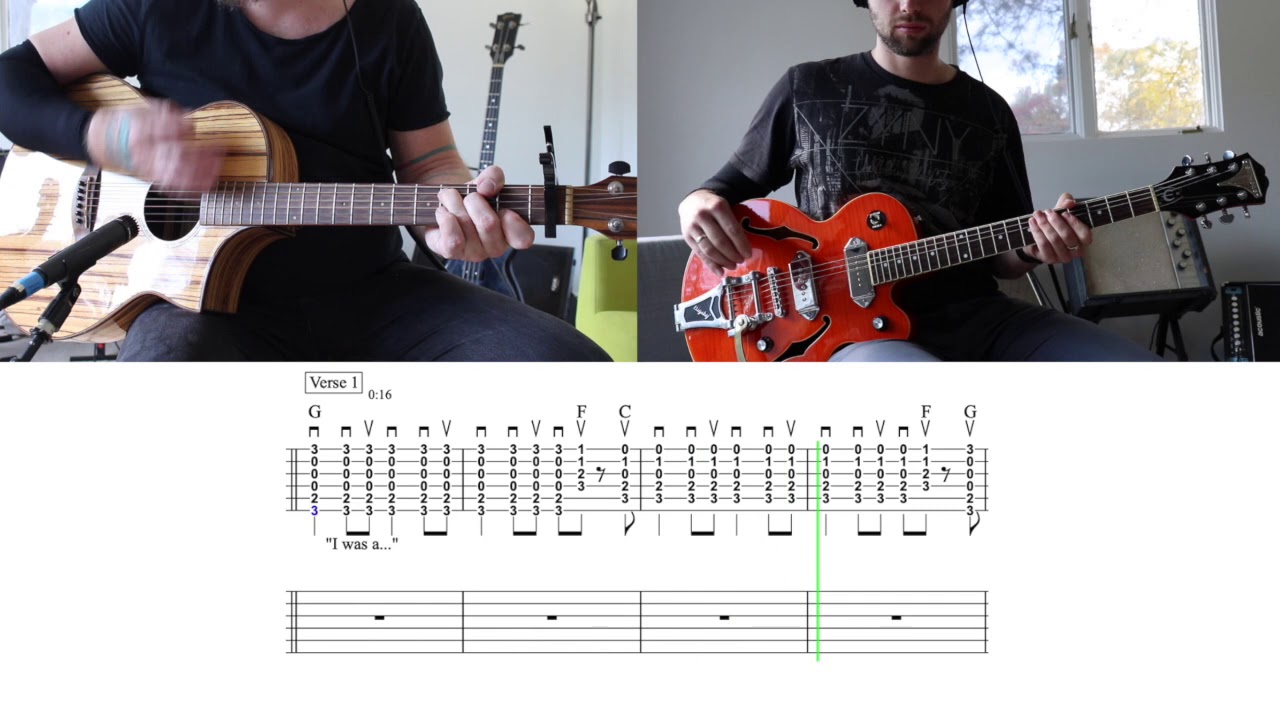 Night Moves - Verse/Chorus - Electric lead and Strum with tabs! Link to ...