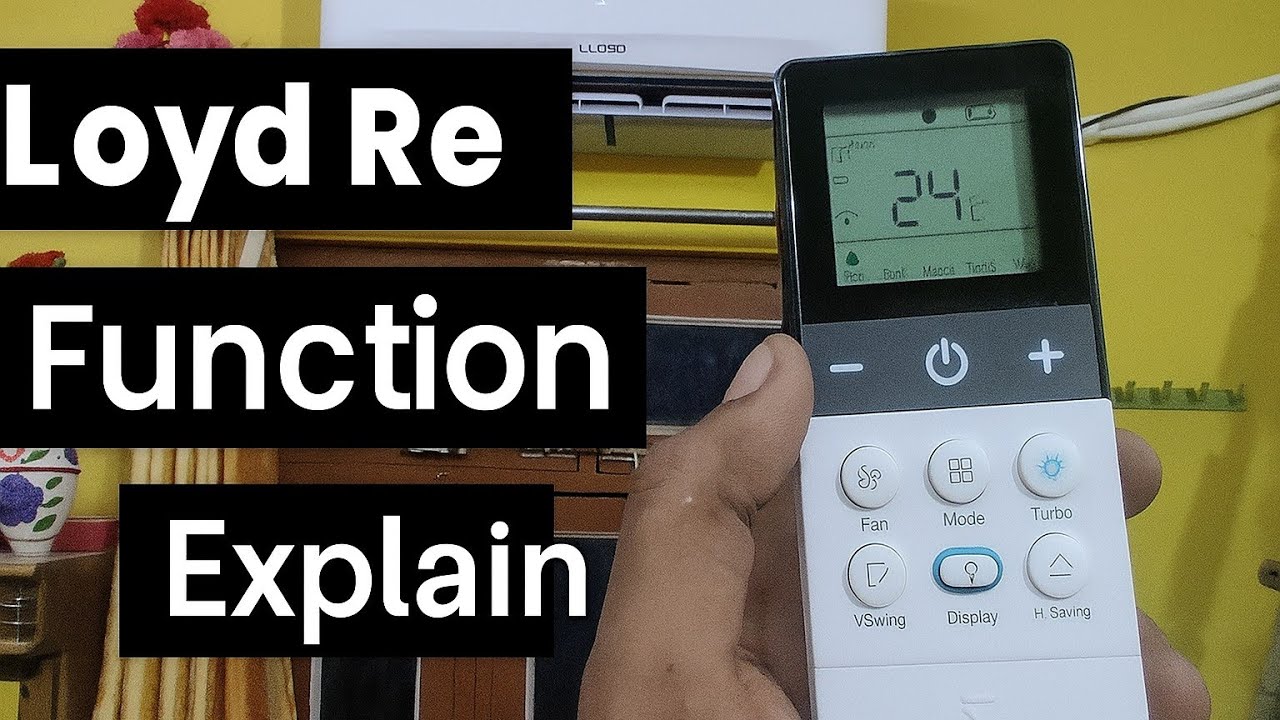 Lloyd AC Remote Function Explain and Full Demo | Complete Guide in ...