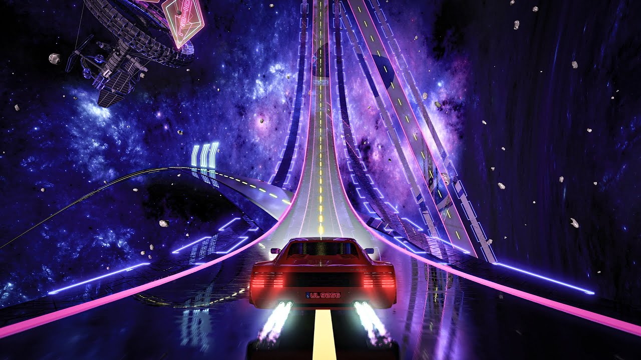 Intergalactic Highway - Futuristic Animation Loop + 4k Download Link ...