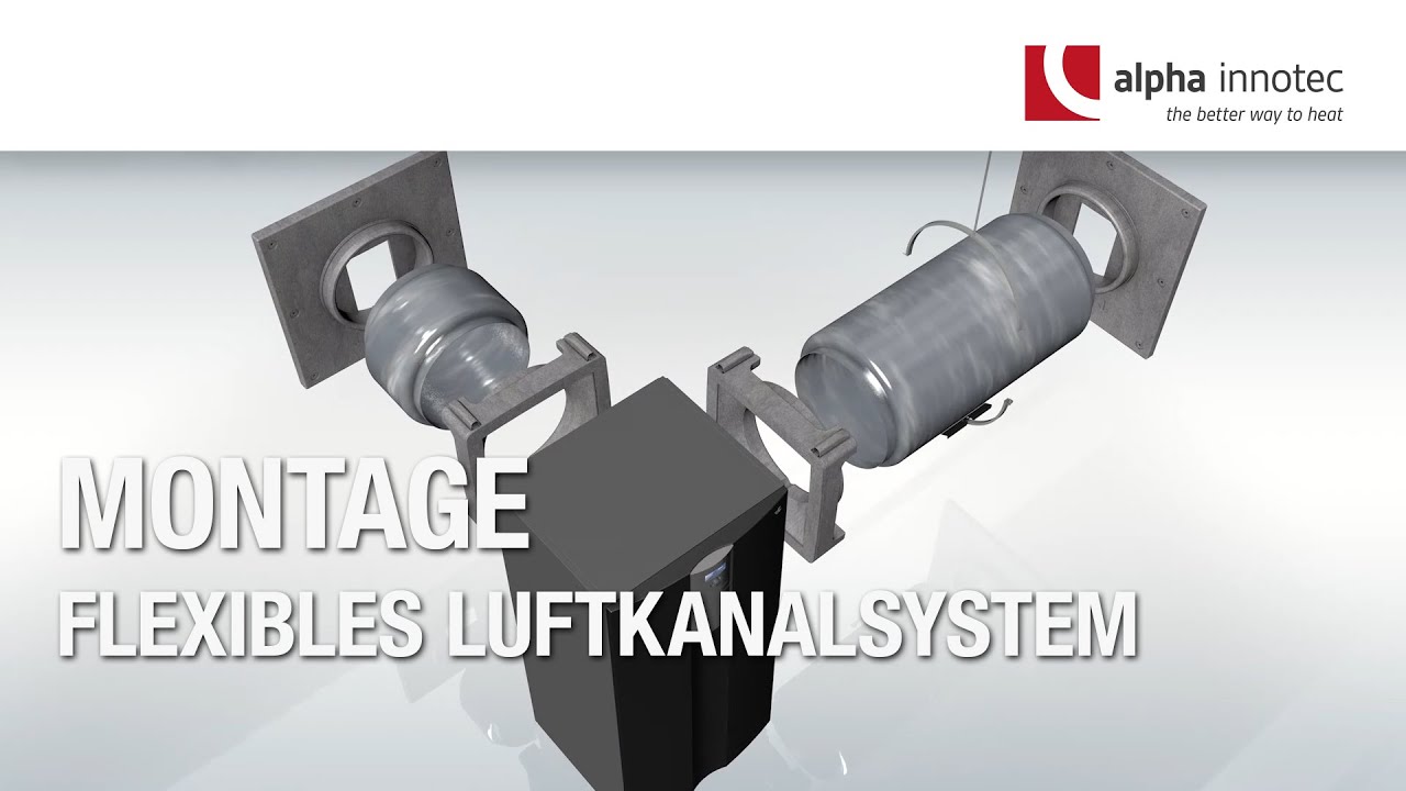 Montage - flexibles Luftkanalsystem - YouTube