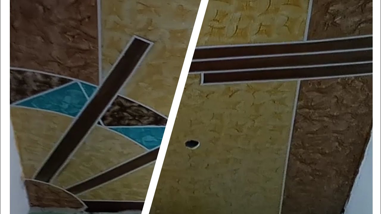 have wall paint up raw sienna yellow and burnt sienna - YouTube