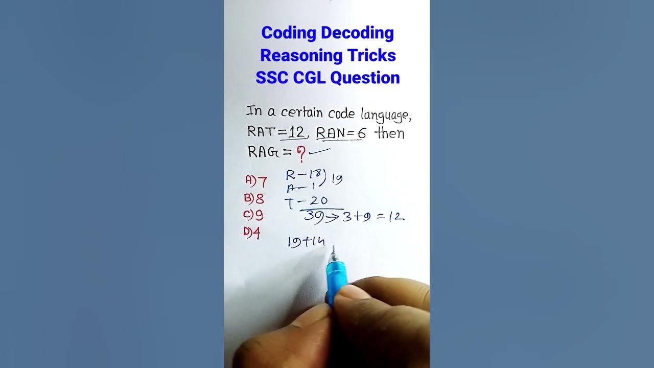 Coding Decoding Reasoning Tricks Coding Decoding Reasoning Classes For Ssc Cgl Gd Exam