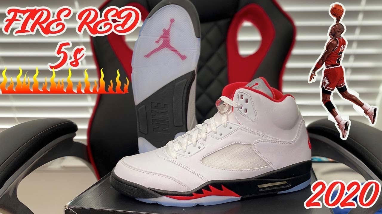 Air Jordan Fire Red Retro 5s Review - YouTube