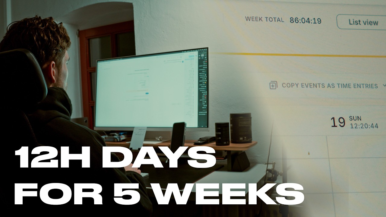 5 weeks of 12 hour work days | 12 for 30 Recap - YouTube