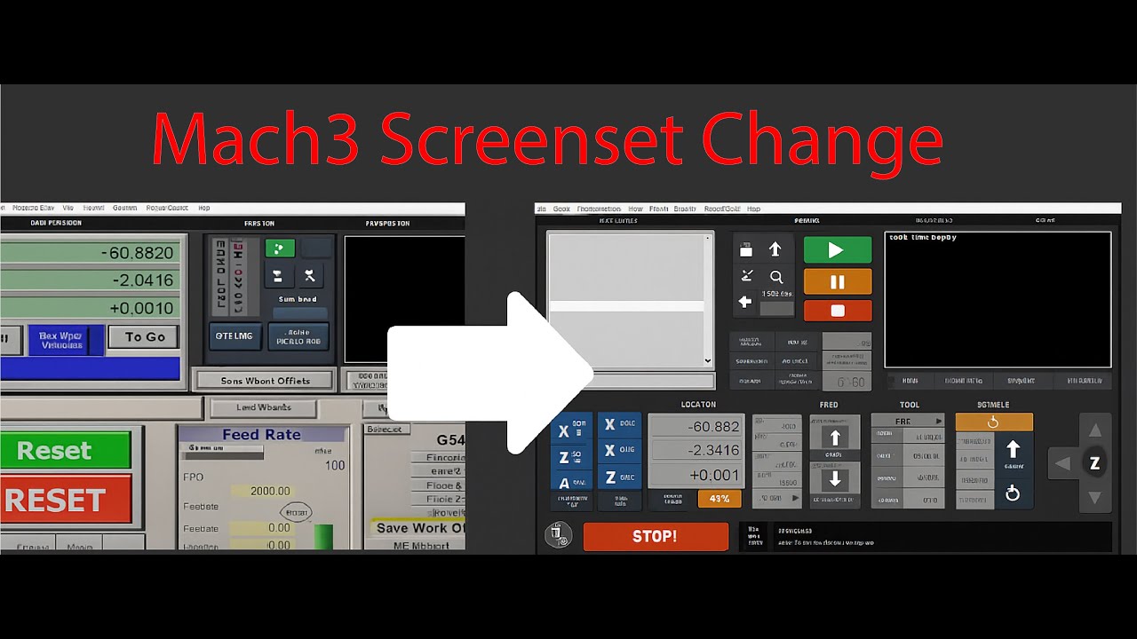 Mach3 screen Looks Wrong? Fix Interface with Screenset Change 1 minute ...