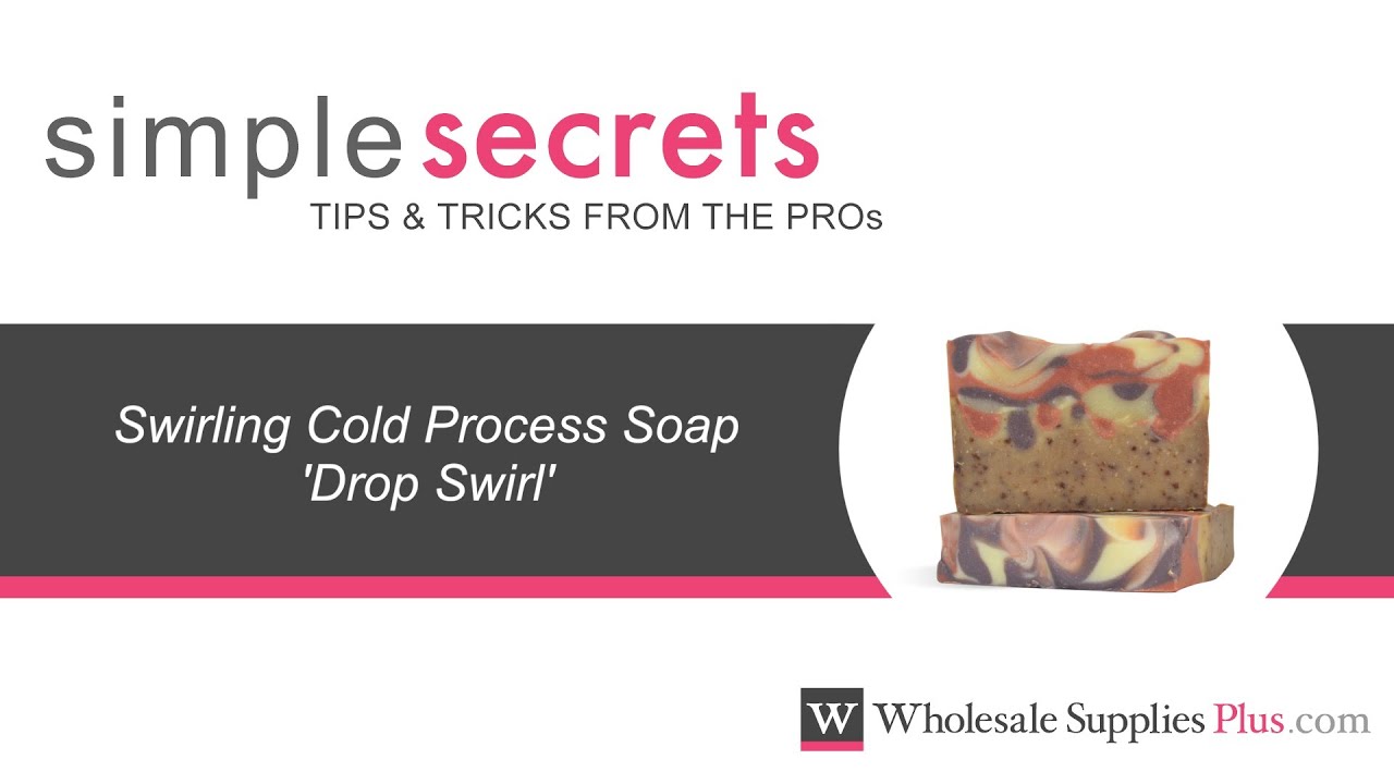 How To Drop Swirl Cold Process Soap {Simple Secrets} - YouTube