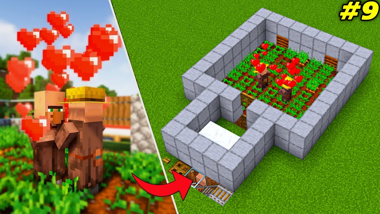 My EASY AUTOMATIC Villager Breeder Farm🥰 | Minecraft Survival Series ...