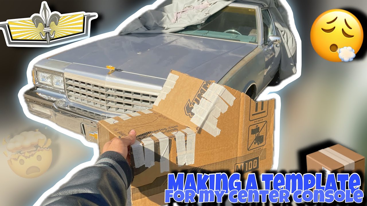 Cutting a Template to Make a Custom Center Console for My Box Chevy ...