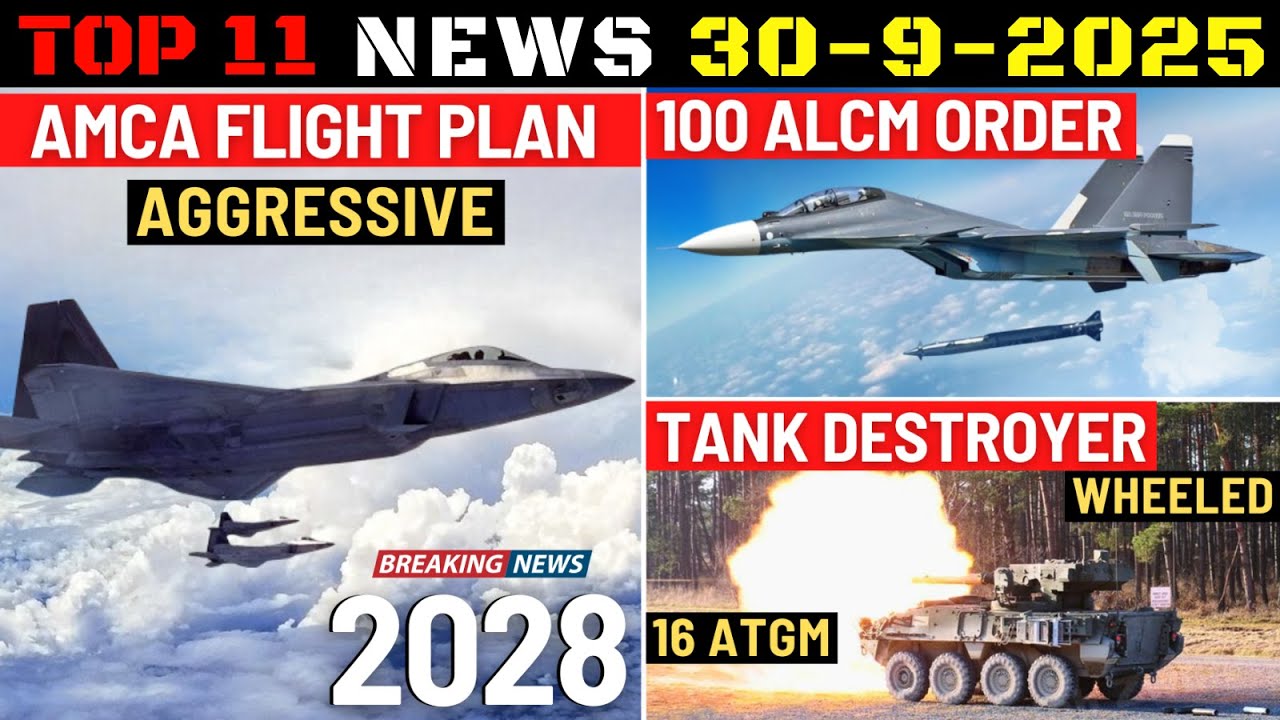 Indian Defence Updates : AMCA Flight Test,Wheeled Tank Destroyer,100 ...