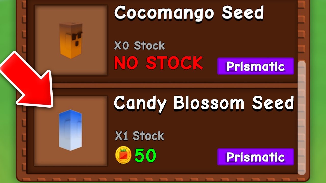 LAST CHANCE to Get CANDY BLOSSOM SEEDS in Grow a Garden - YouTube