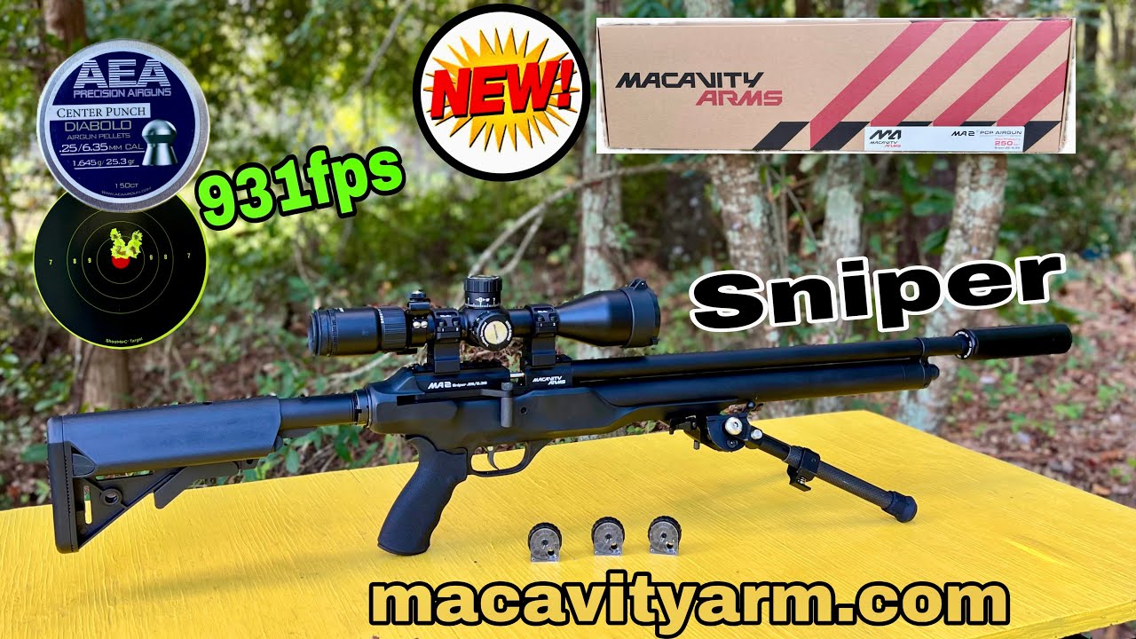 MACAVITY AGILITY MA2 .25 Sniper PCP Táctico(Unboxing & Review - YouTube