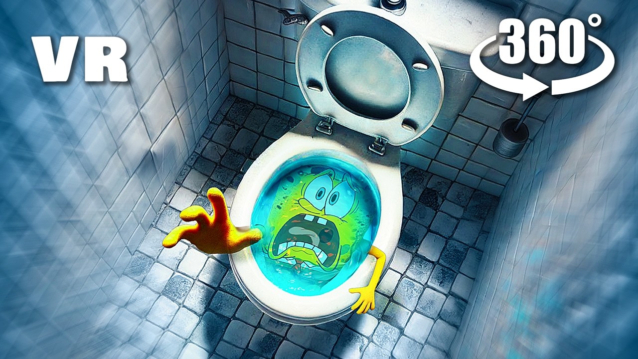 VR 360° FLUSHED DOWN THE TOILET - YouTube
