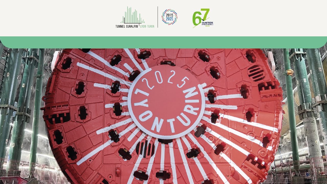 Lyon-Turin | Baptême du nouveau tunnelier | 1er avril 2025 - YouTube