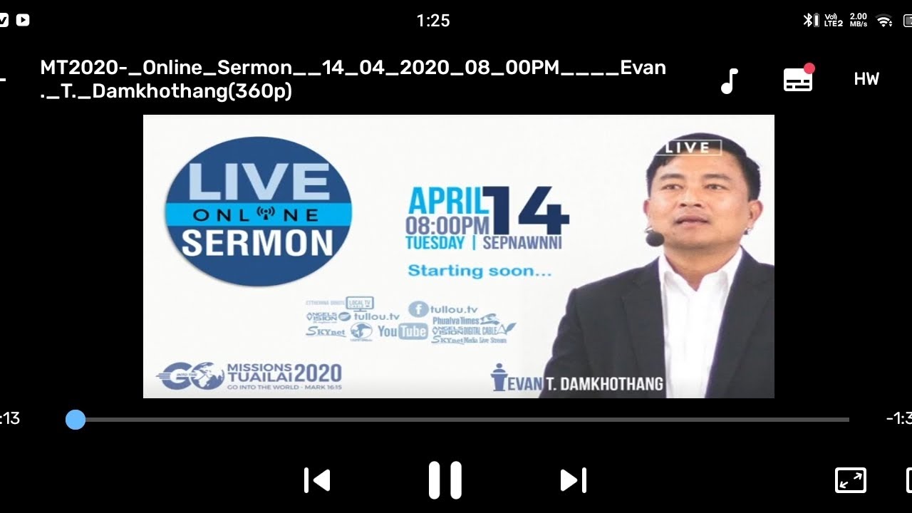 Evan, Damkhothang MT2020 Online Sermon 14-04-2020 - YouTube