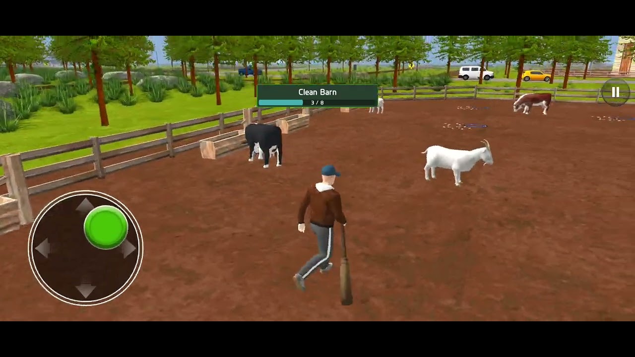 Farm simulator 24 Mission -5 cleaning farm working - YouTube