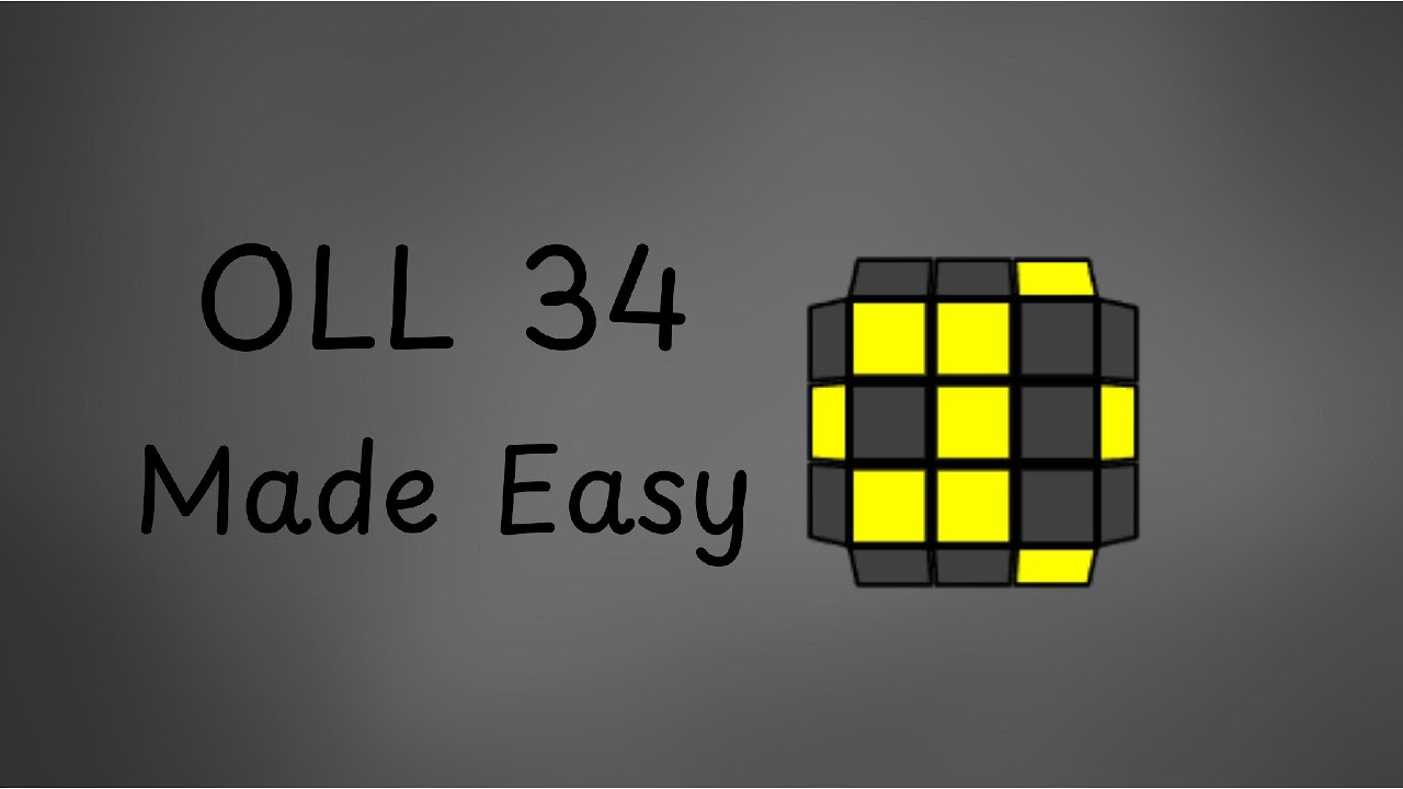 OLL 34 Made Easy (Gan 11 m pro) - YouTube