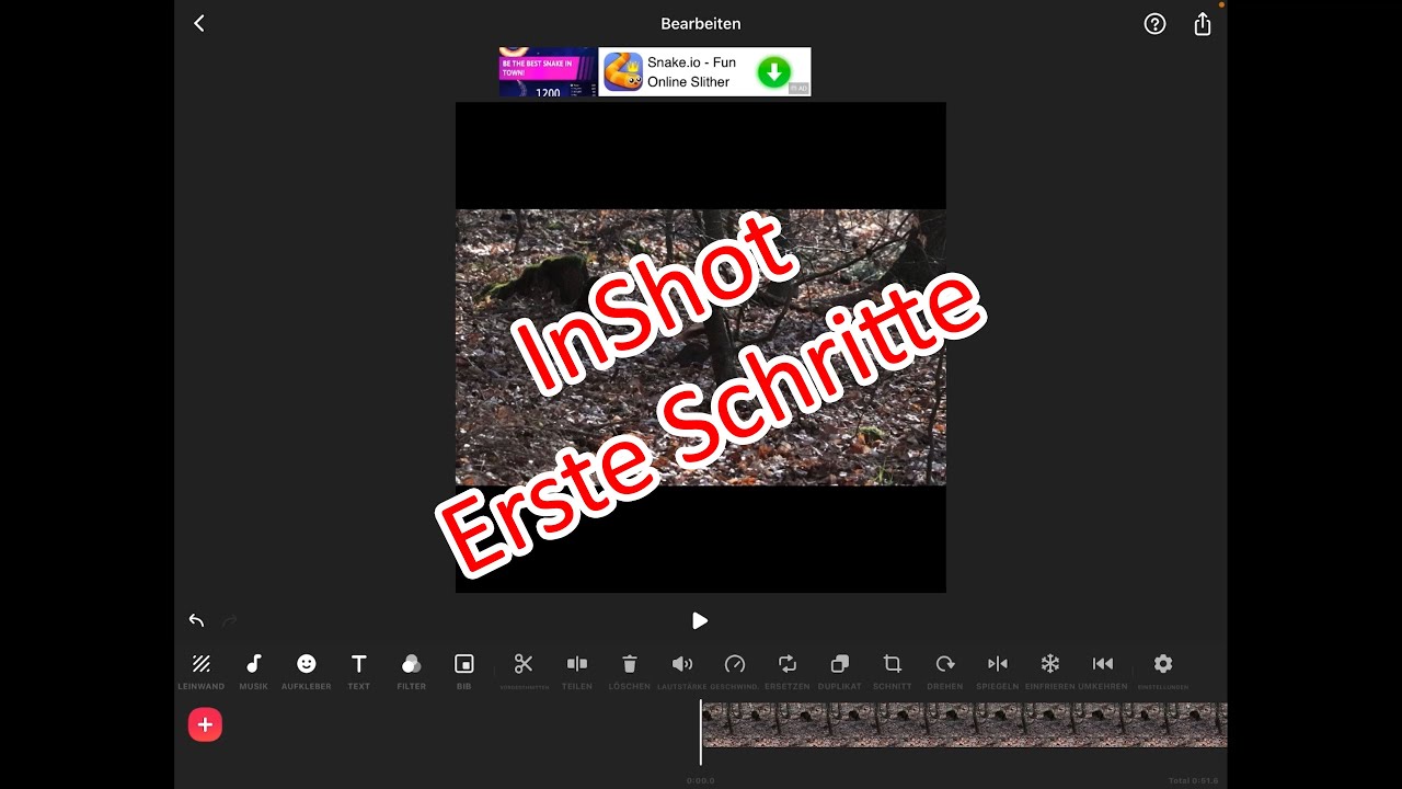 InShot Tutorial - Erste Schritte - YouTube