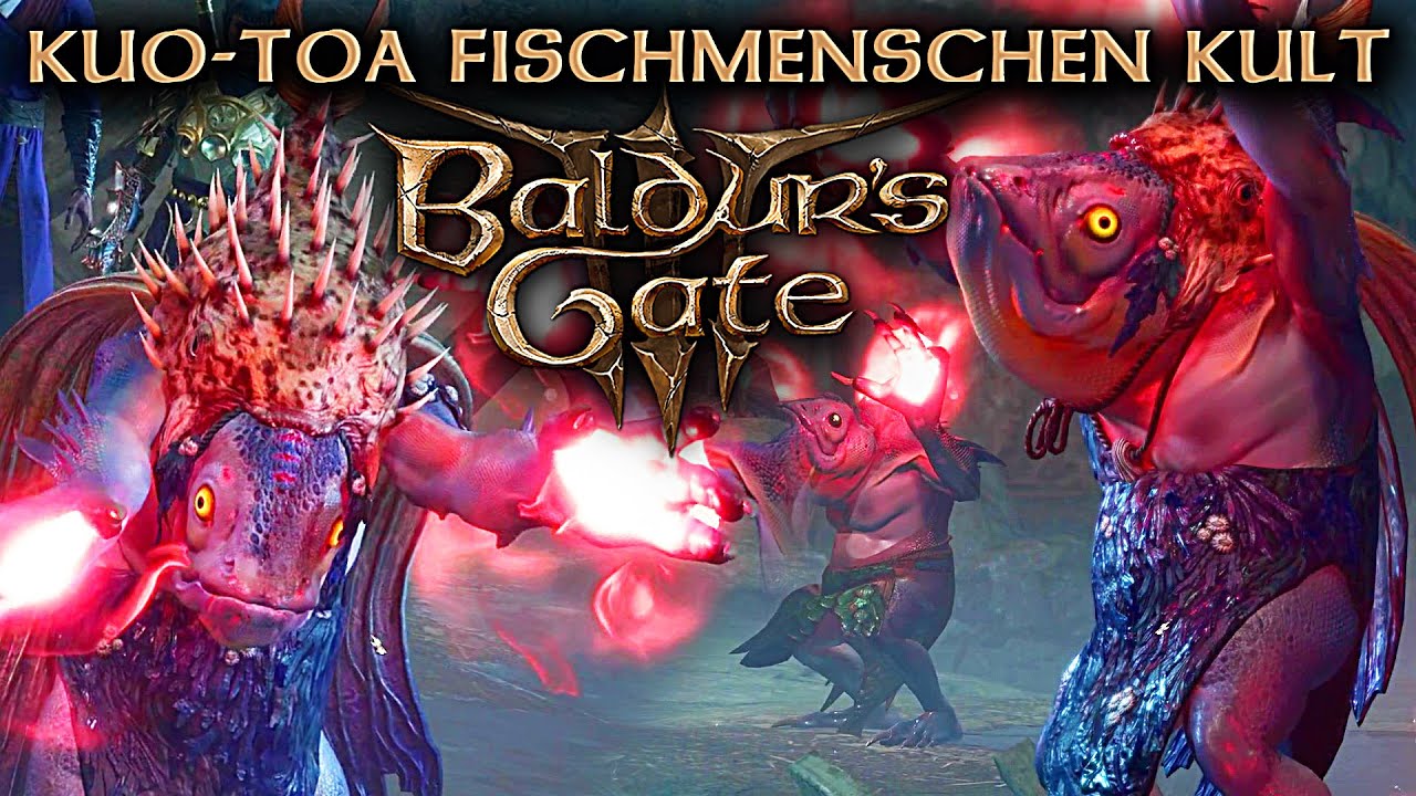 Kuo-Toa Fischmenschen in Baldur's Gate 3 Deutsch German Gameplay - YouTube