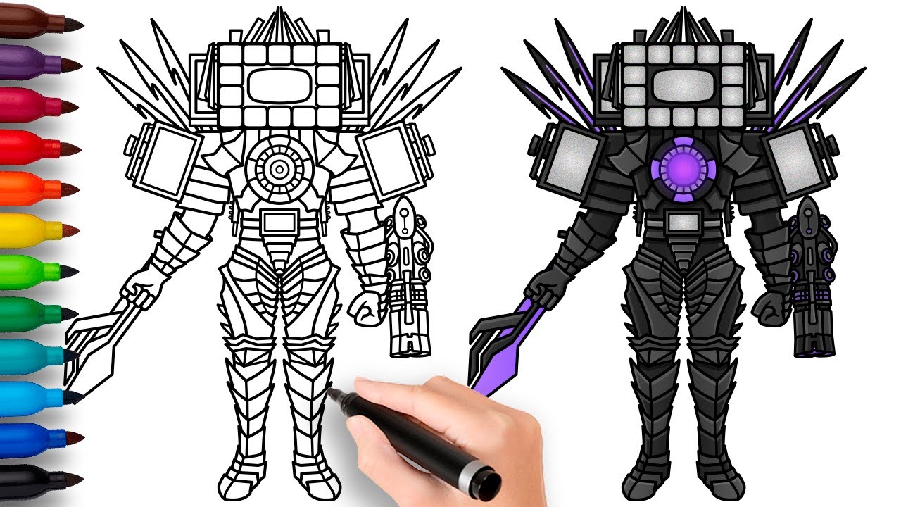 COMO DESENHAR o NEW ULTRA TITAN TV MAN | Skibidi Toilet Garry's Mod ...